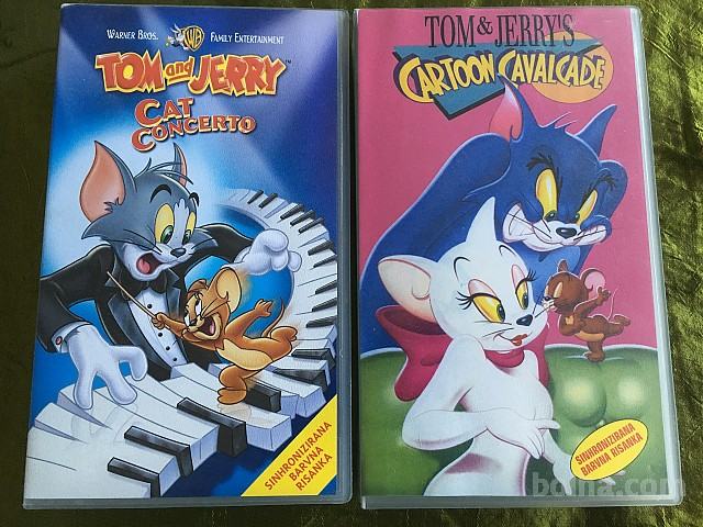 Navihana TOM and JERRY - risanke 2x VHS - ugodno prodam