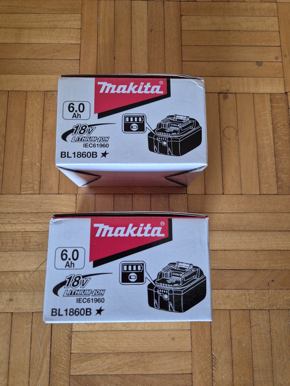 Makita 18V/6Ah baterija, akumulator BL1860B