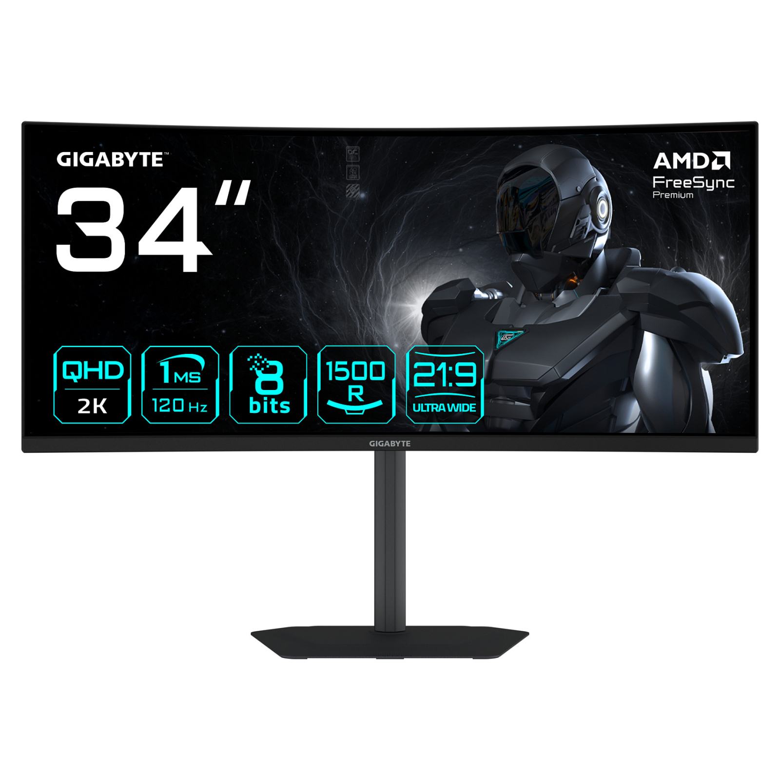 GIGABYTE GS34WQCA ukrivljen igralni monitor 86,4 cm (34 palcev)