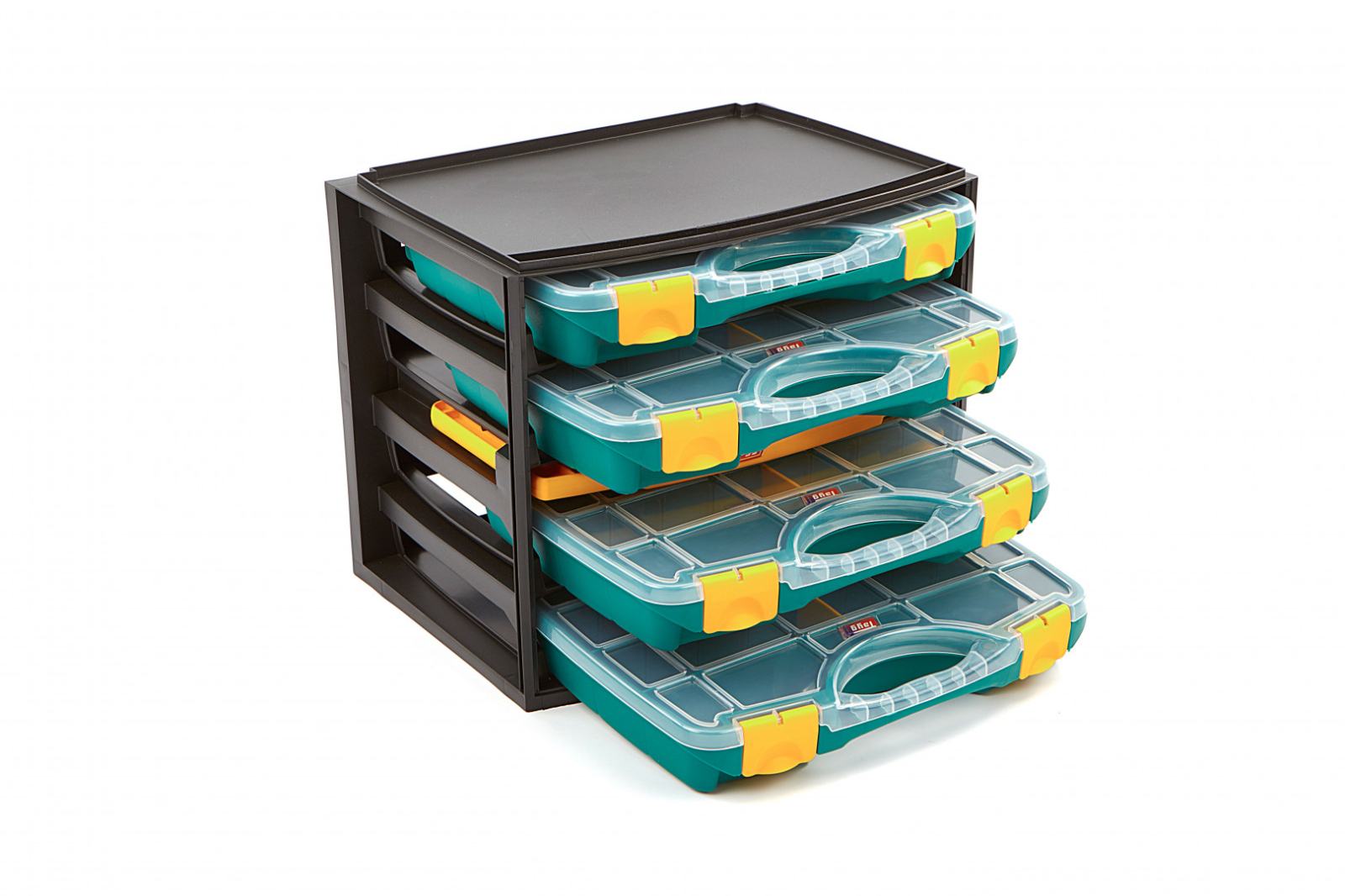 Multibox 1 s 4 kasetami - organizator 335 x 250 x 275 mm