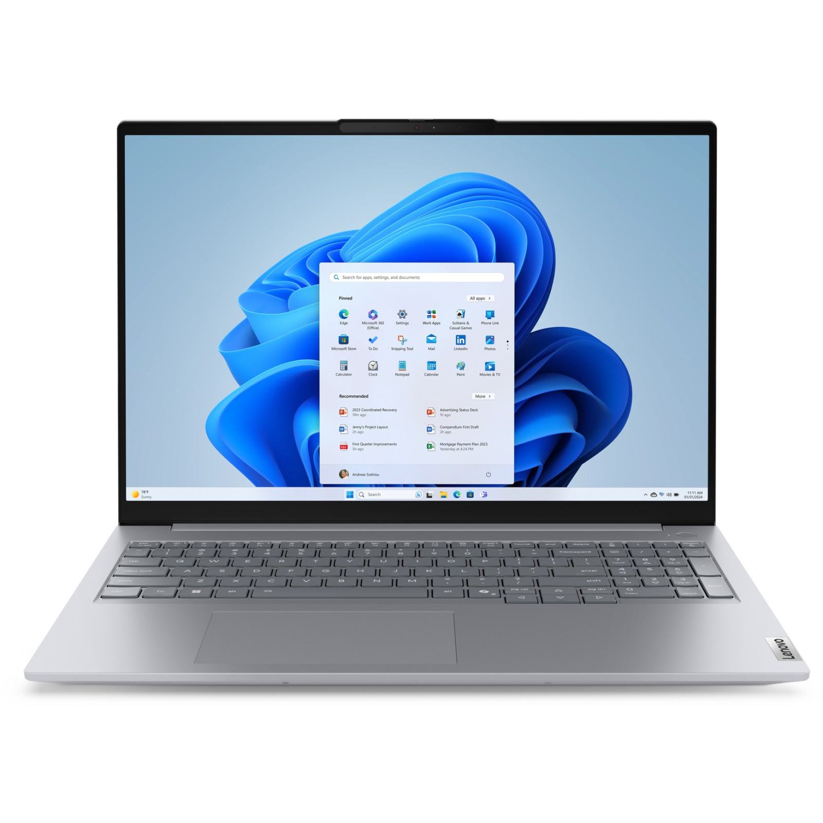 Lenovo ThinkBook 16 G8 Intel Core Ultra 5 225U 40,64 cm 16-palčni brez