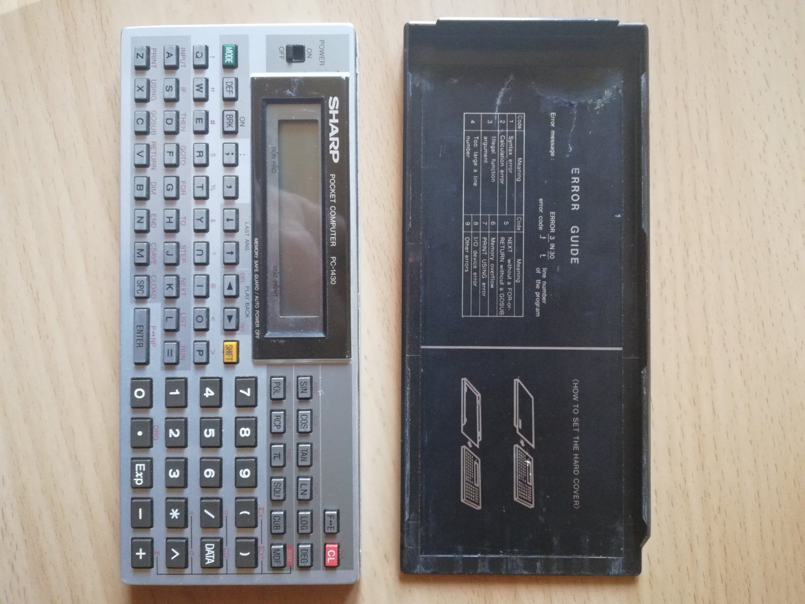 POCKET COMPUTER SHARP PC-1430