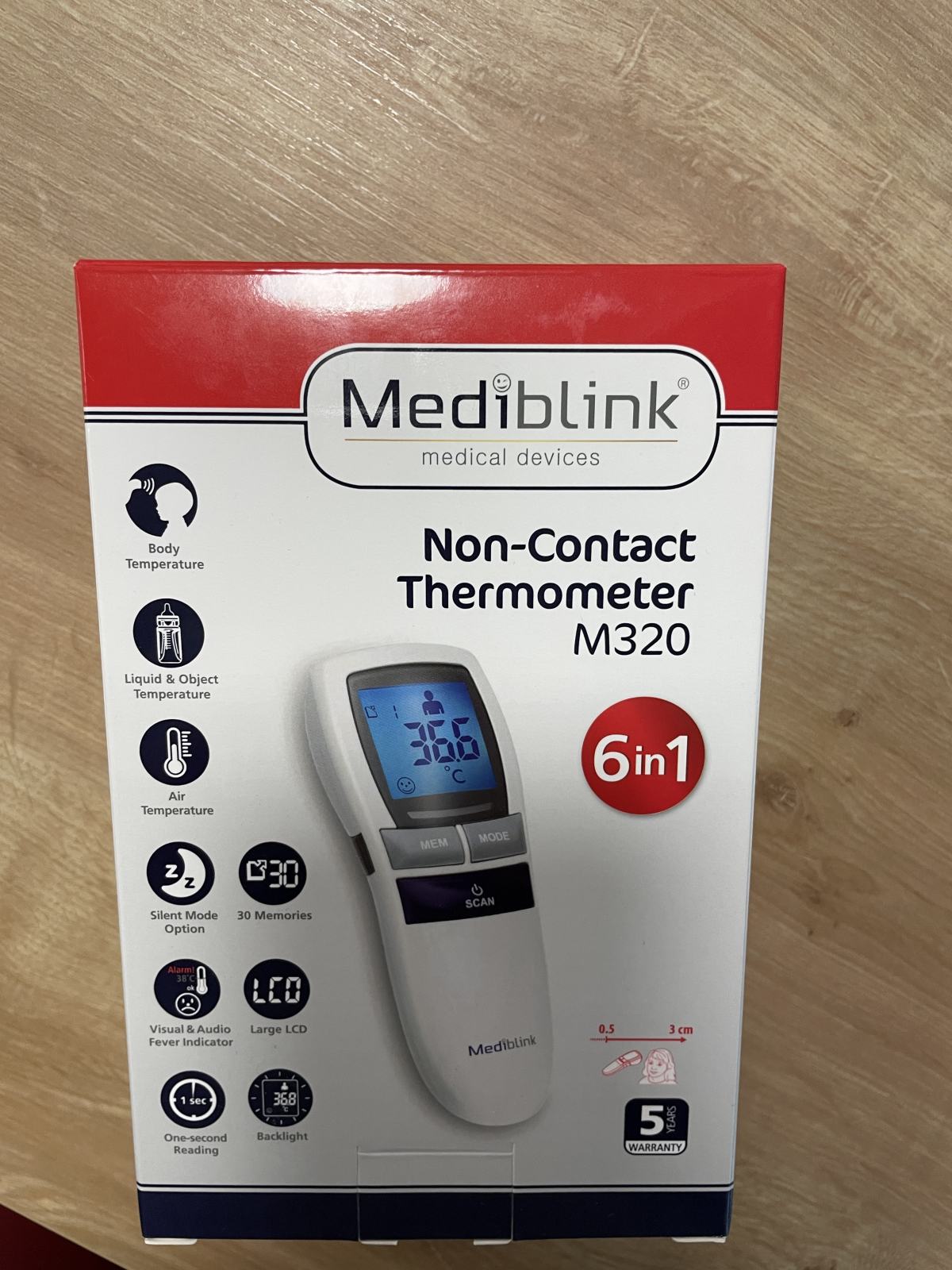 Brezkontaktni termometer Mediblink M320