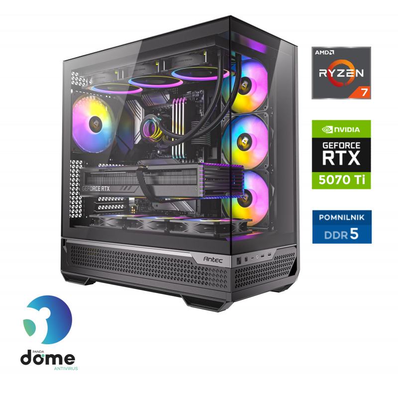 Gamer Elite RTX 5070 Ti | R7 7800X3D | 64GB | 2TB | Linija ANNI | Vodn
