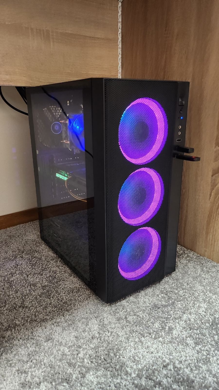 gaming pc rtx3060 ryzen 5 3600x 16gb ram 512ssd 2t trdi disk