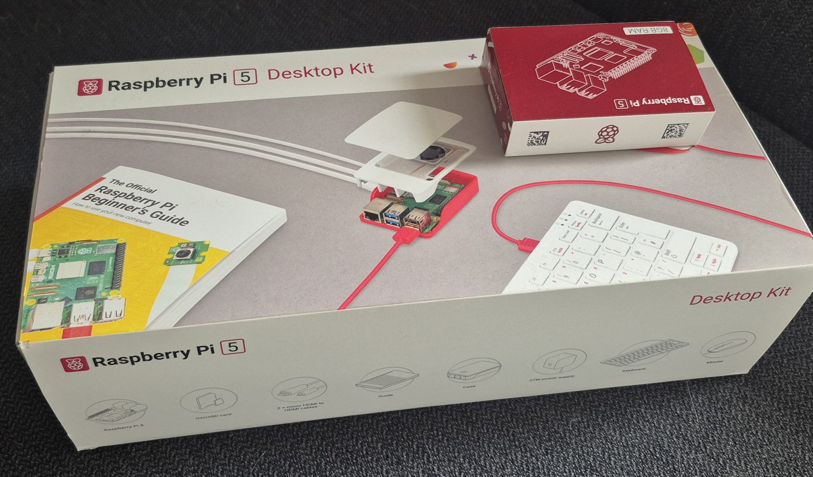 Raspberry Pi 5, 8 GB, Desktop Kit, nerabljen