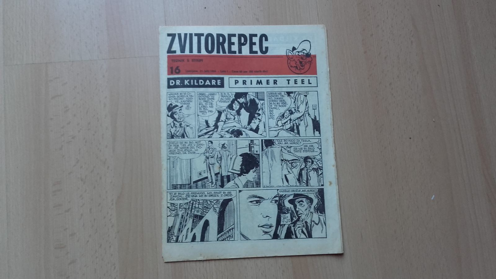 Miki Muster.Zvitorepec-tednik s stripi-59 stripov