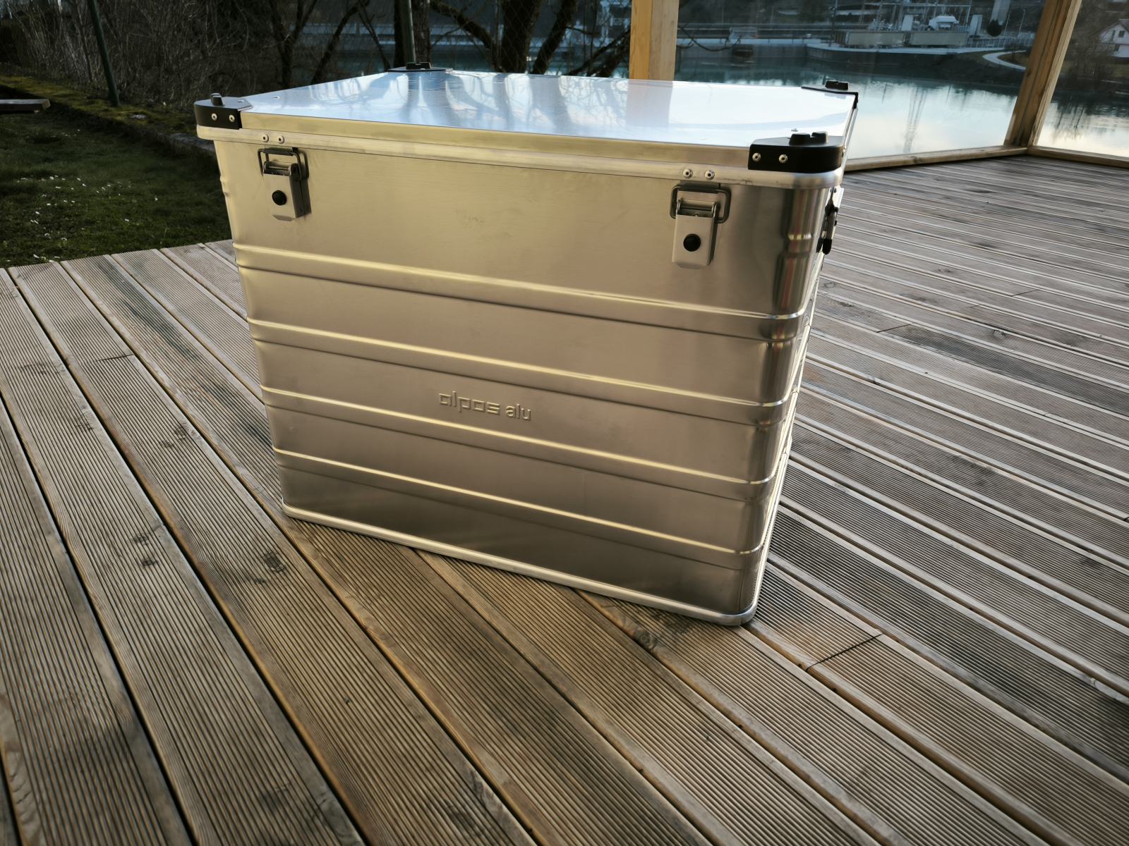 Aluminijasti zaboj alpos D240 2 kos