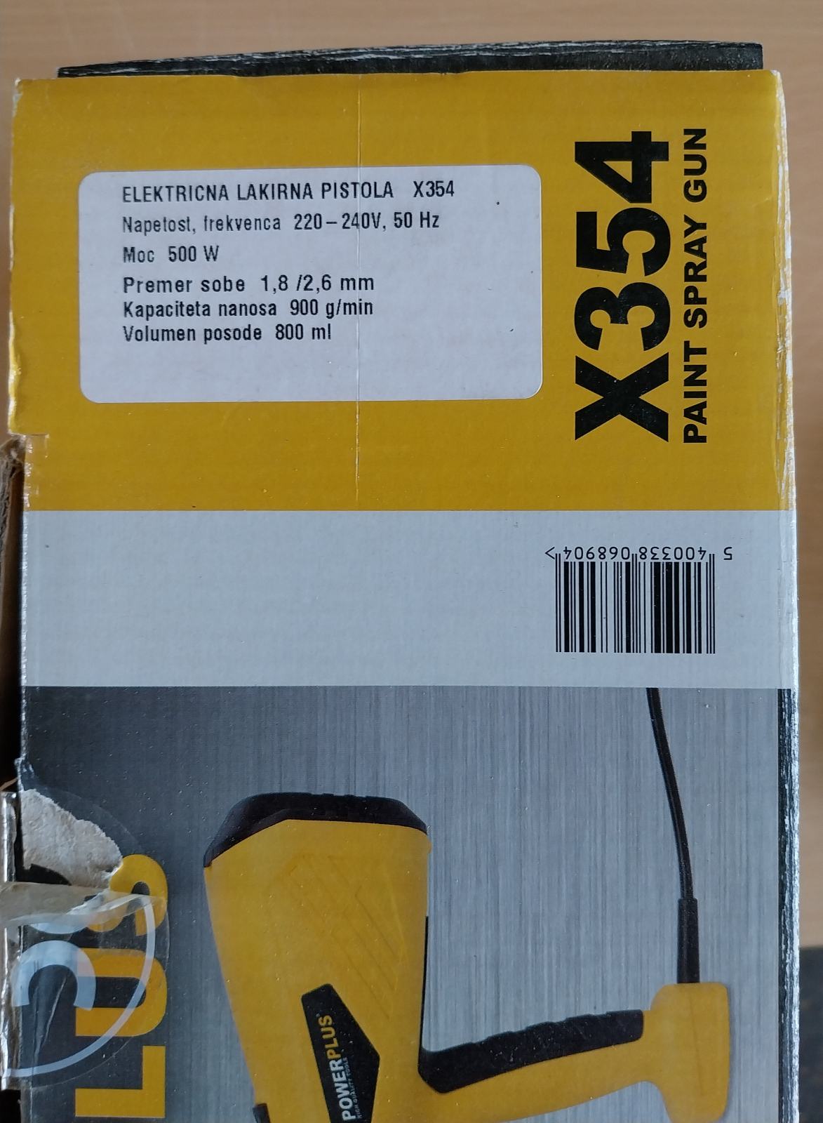 Električna lakirna pištola Power plus X354