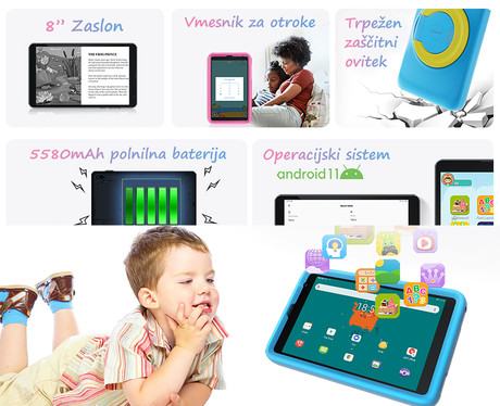 BlackView TAB 6 KIDS tablični računalnik 8, 3v1 (tablica+telefon+bral