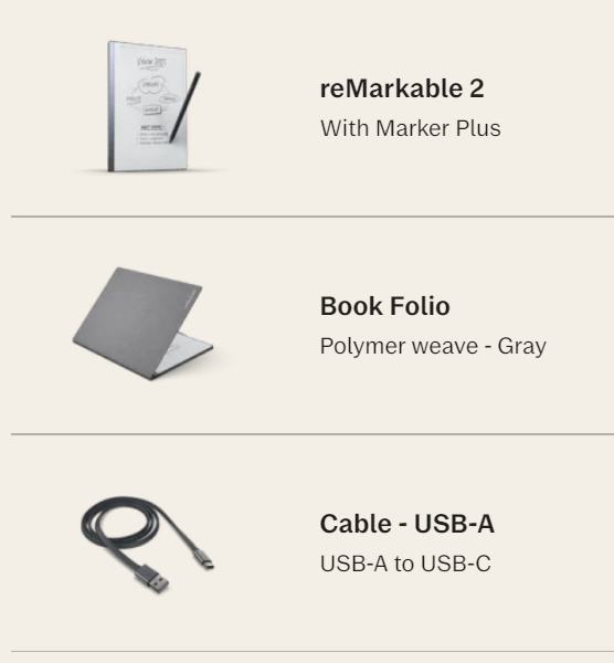 Remarkable 2 + Marker PLUS + Book folio