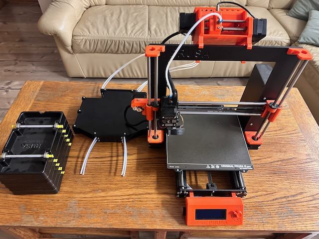 3D printer Prusa I3 MK3 z multimaterial upgrade