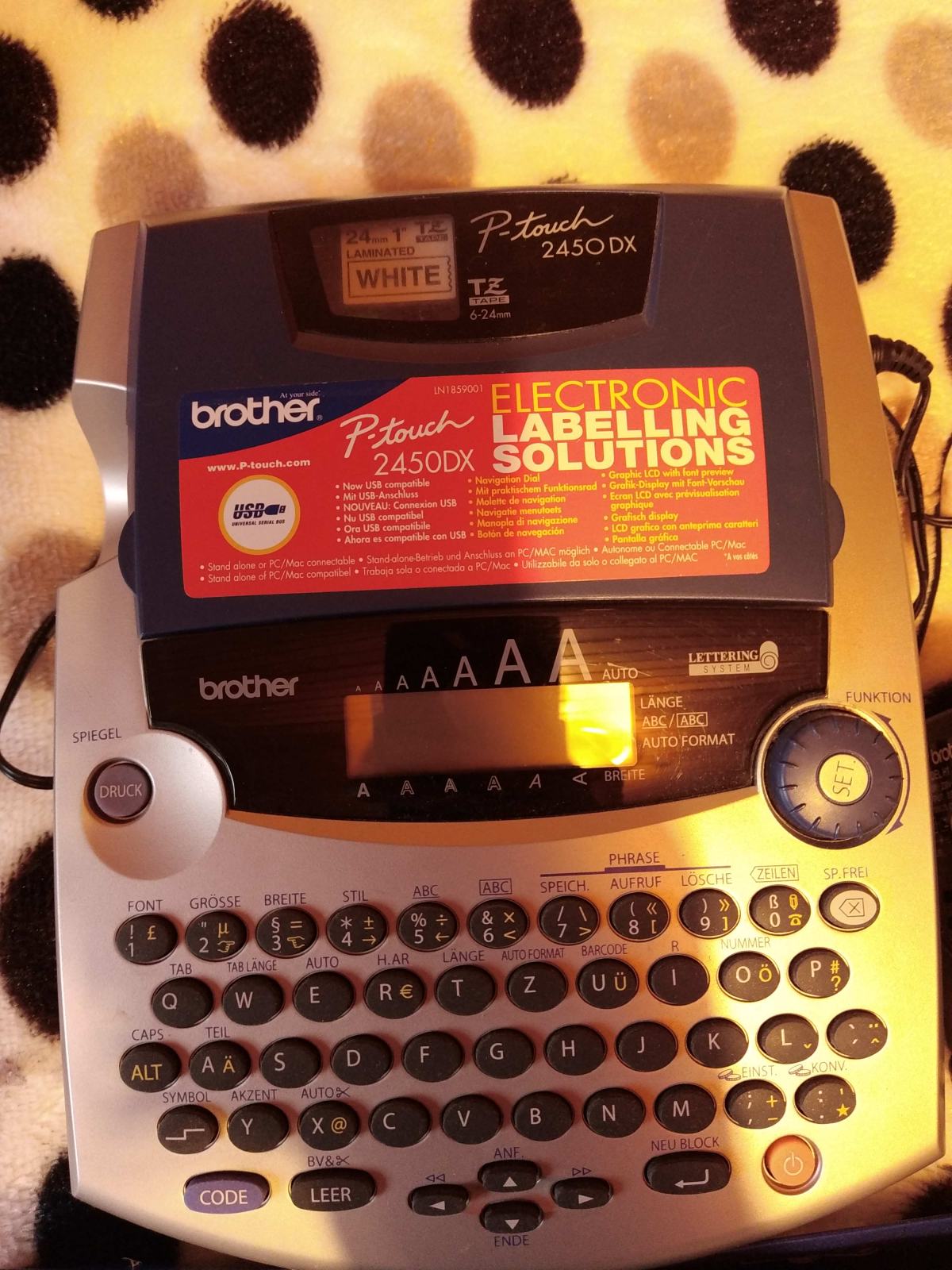 BROTHER P-TOUCH 2450 DX, PRINTER ZA NALEPKE