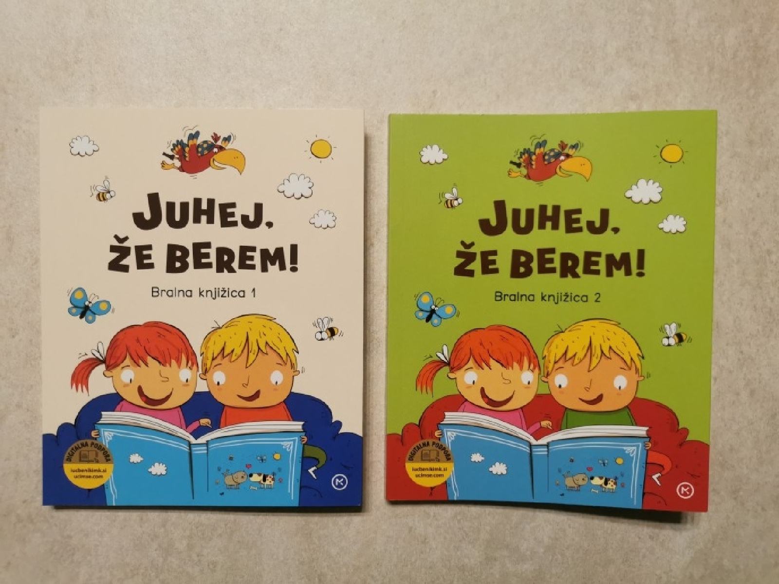 knjiga za učenje branja: Juhej, že berem 1 in 2
