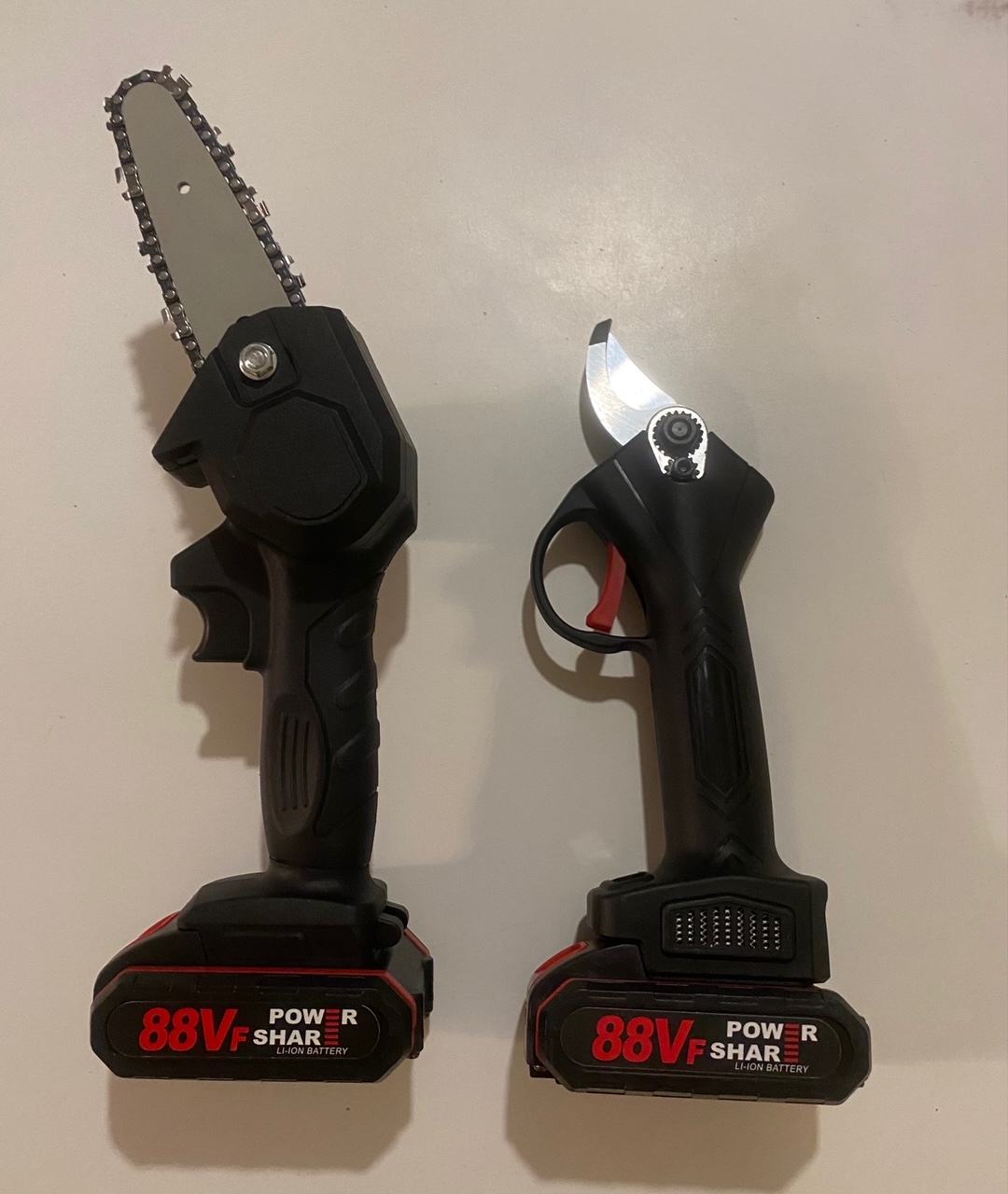 Mini verižna žaga 10cm+škarje (AKKU SET)