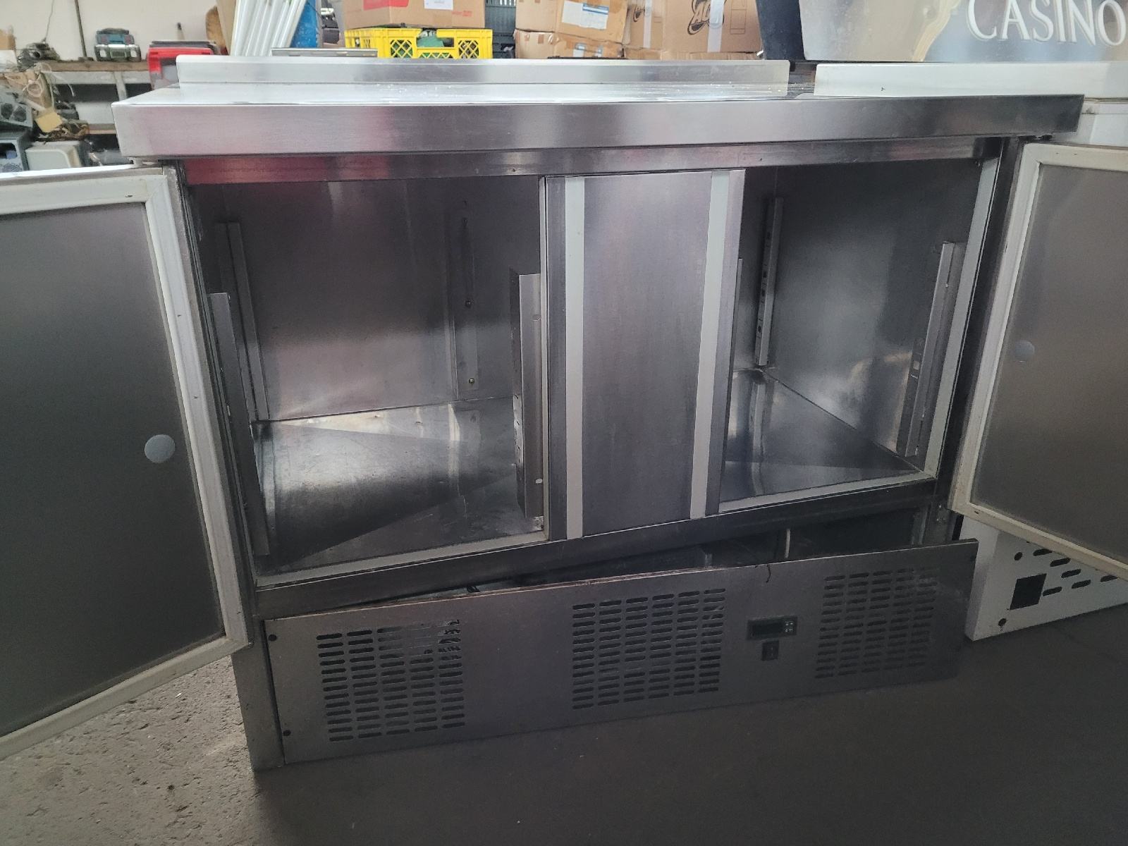 inox pult omarica 110x70x85