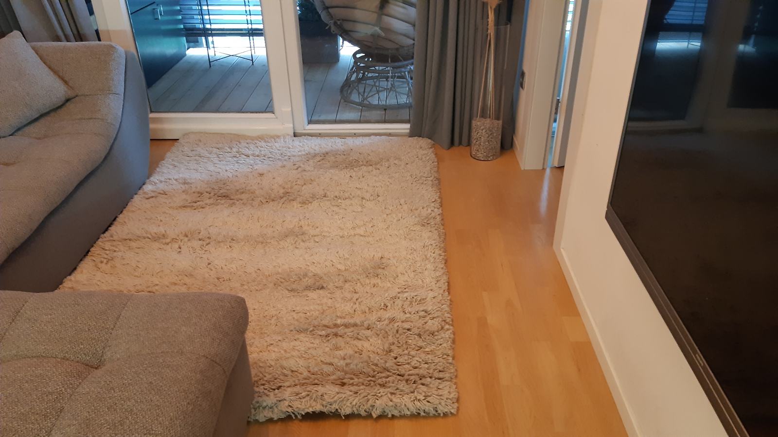 Beige preproga Ikea, bel tepih