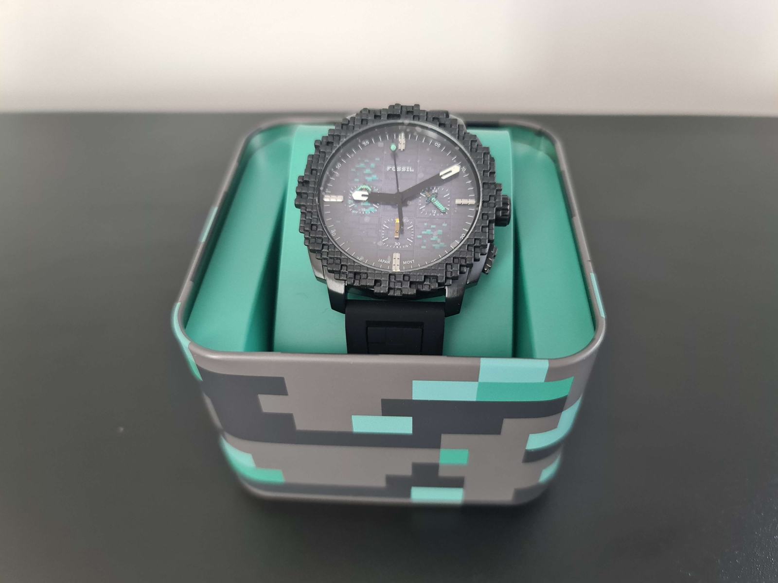 Minecraft x Fossil Watch, Limited Edition, Deepslate 1585/2220