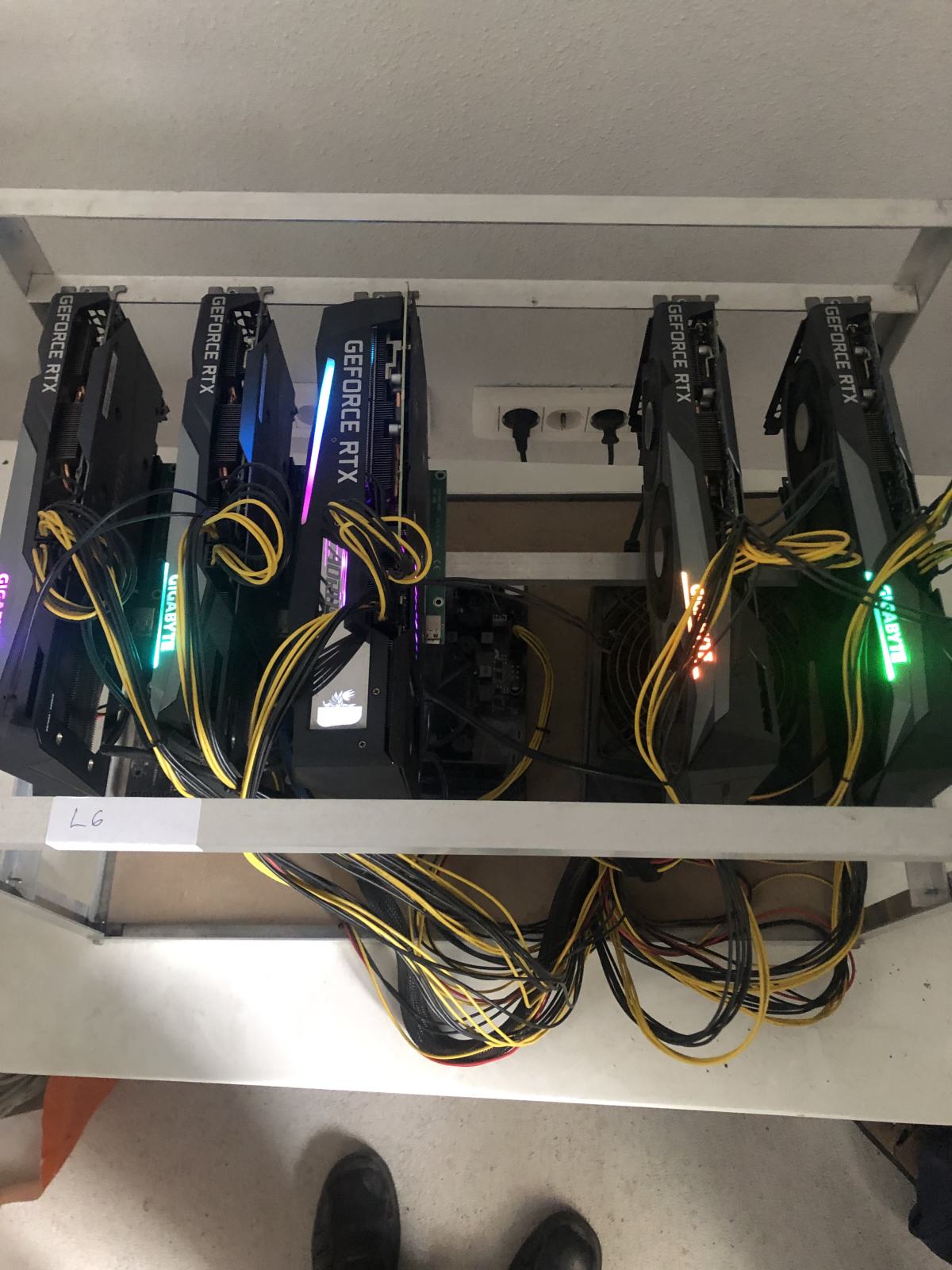 Mining Rig 5x RTX 3060TI 8G