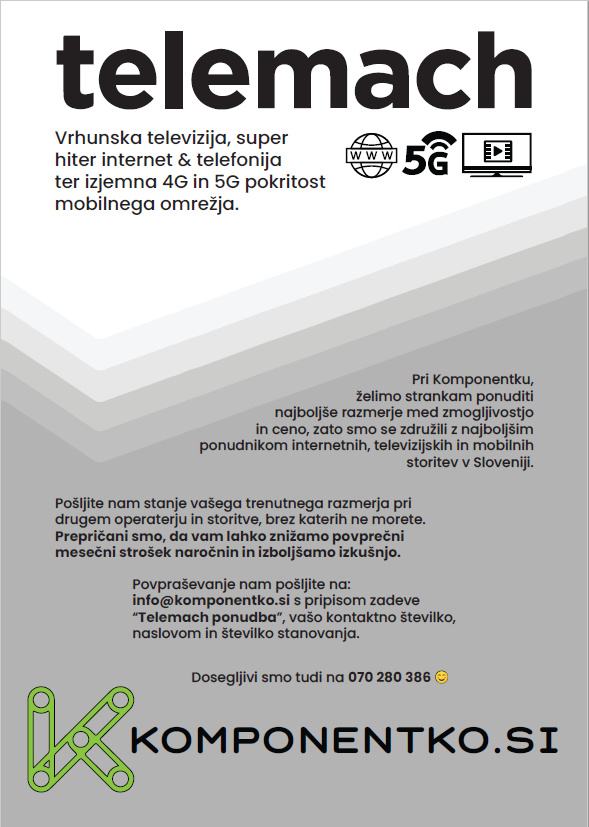Najboljši Internet | Televizija | Mobilna Telefonija pri Komponentko.s