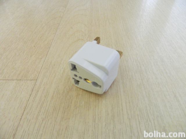 Potovalni adapter, anglija. velika britanija, eu