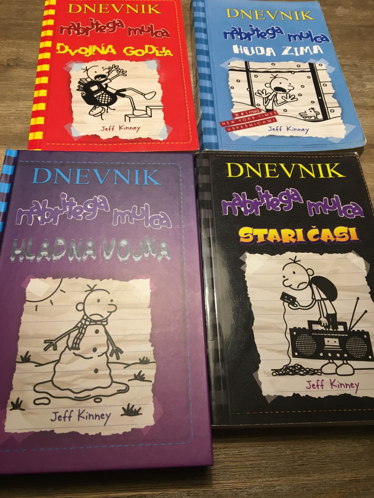 4 otroske knjige Dnevnik nabritega mulca