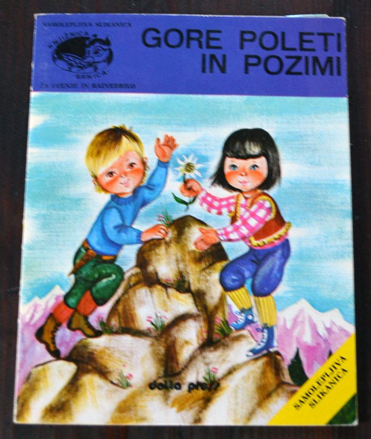 Gore poleti in pozimi - samolepljiva slikanica (Knjižnica srnica)