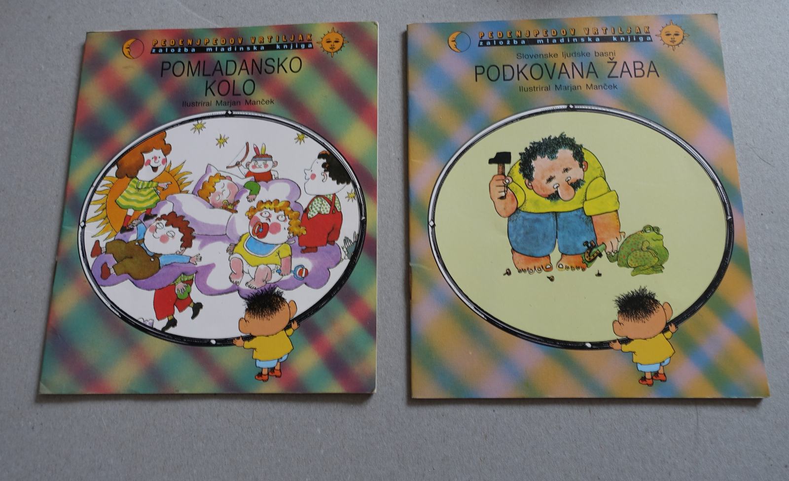 Knjigi PODKOVANA ŽABA in POMLADANSKO KOLO, Pedenjpedov vrtiljak