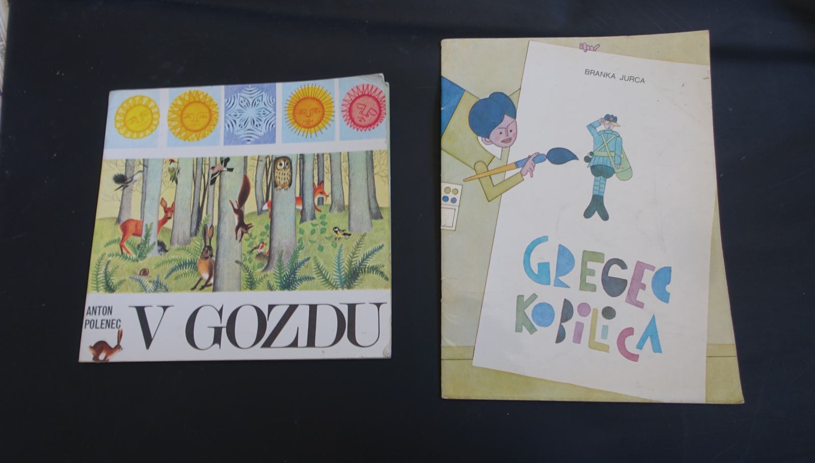 Knjigi V GOZDU 1975 in GREGEC KOBILICA 1973