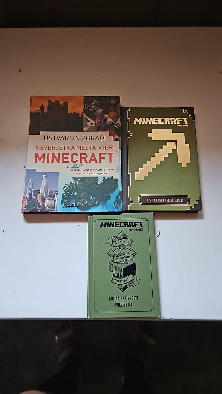 Minecraft knjige - trije priročniki, vodniki