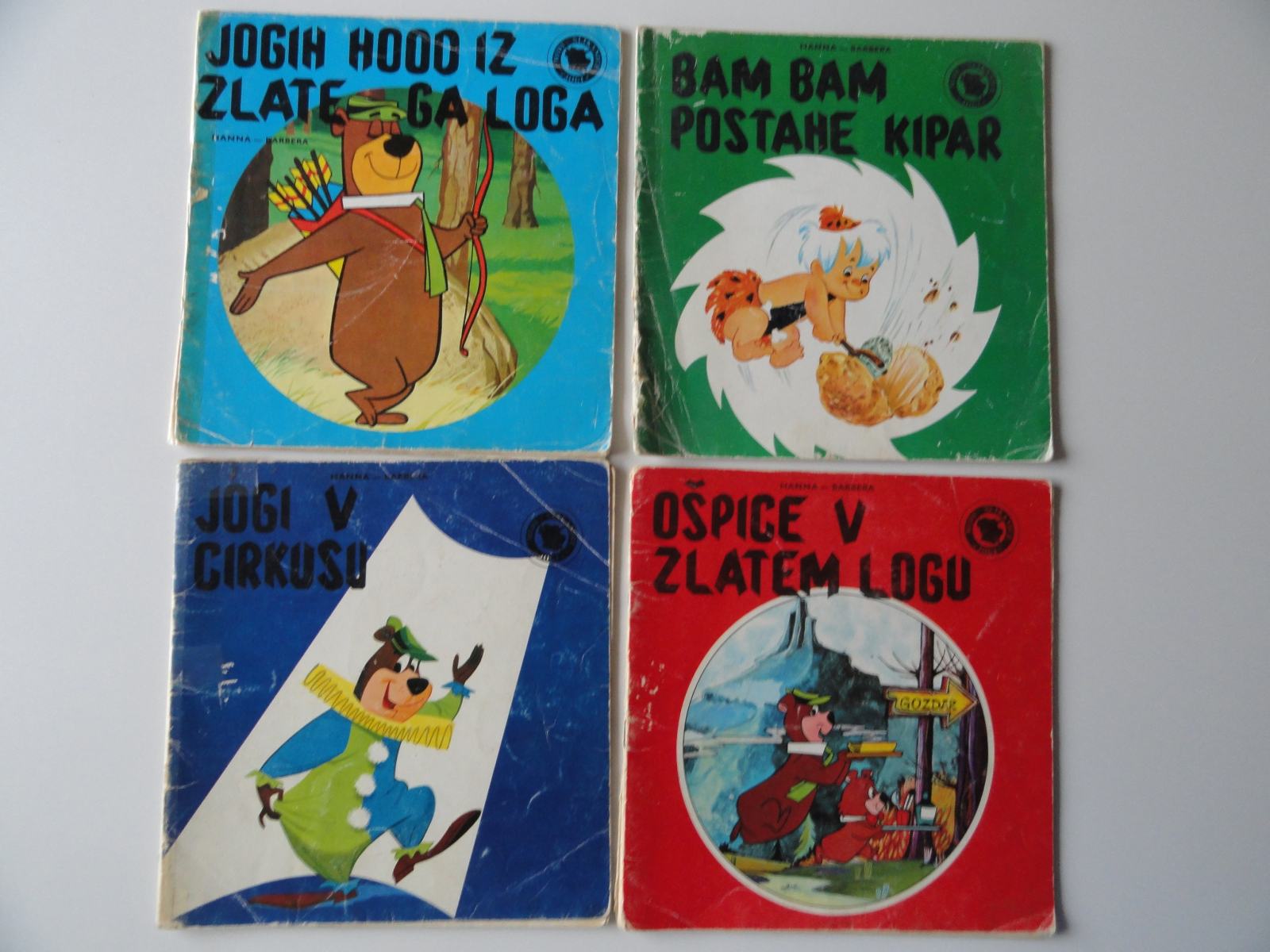 OTROŠKE SLIKANICE, HANNA BARBERA, JOGI, 4 KNJIGE V KOMPLETU