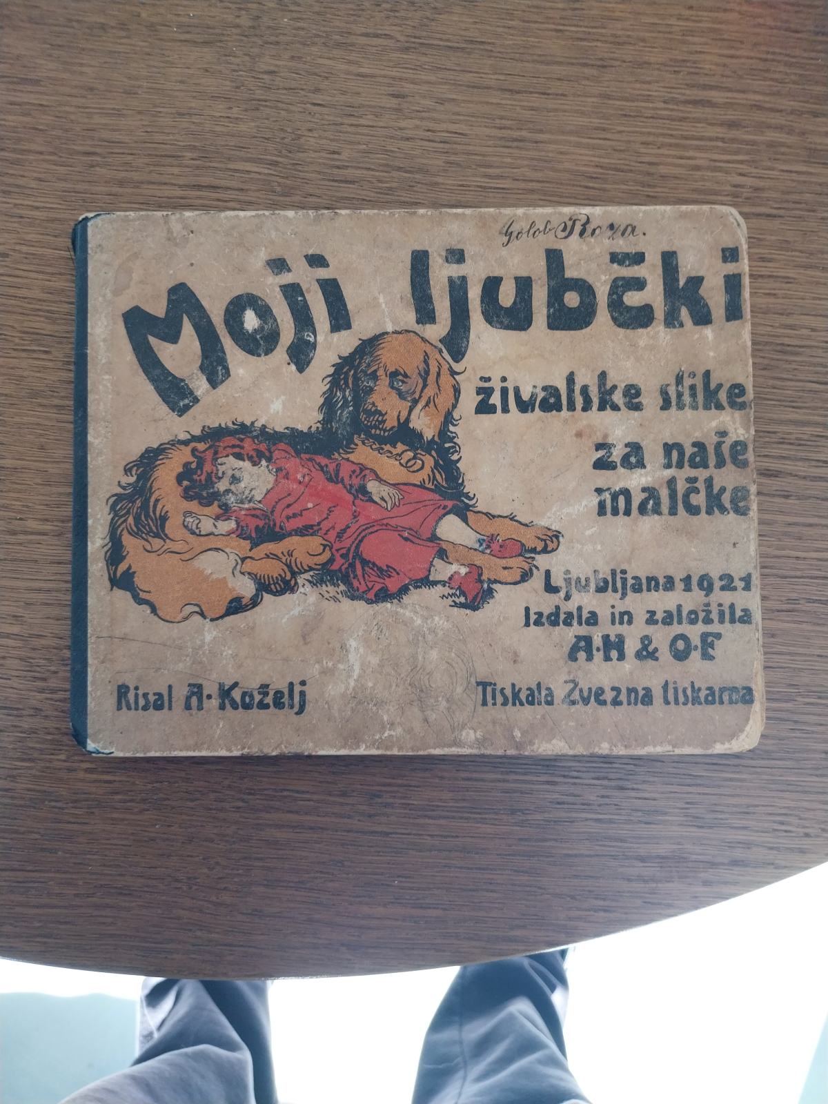 Stara knjigica s slikami za najmlajše iz leta 1921