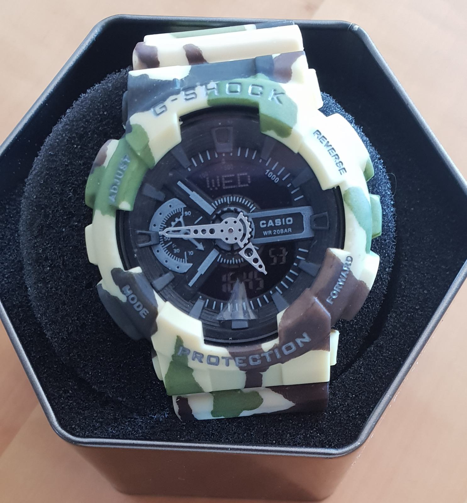 CASIO-G-SHOCK nova ura, nov model...vojaški vzorec
