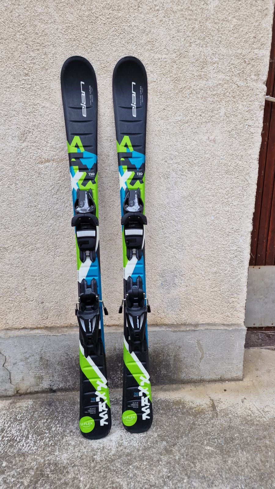 Otroške smuči ELAN MAXX 110cm z vezmi