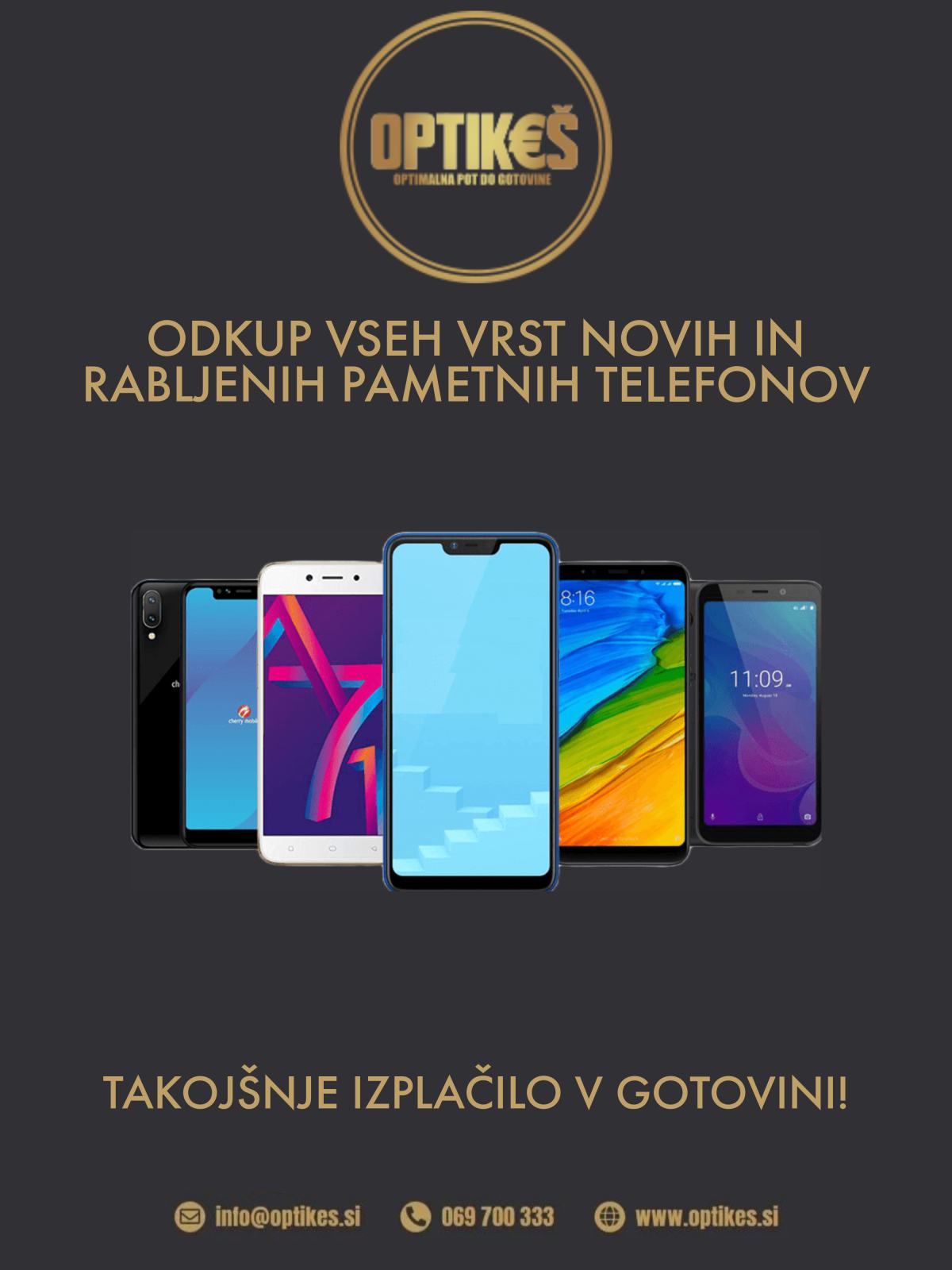 ODKUP NOVIH IN RABLJENIH PAMETNIH TELEFONOV