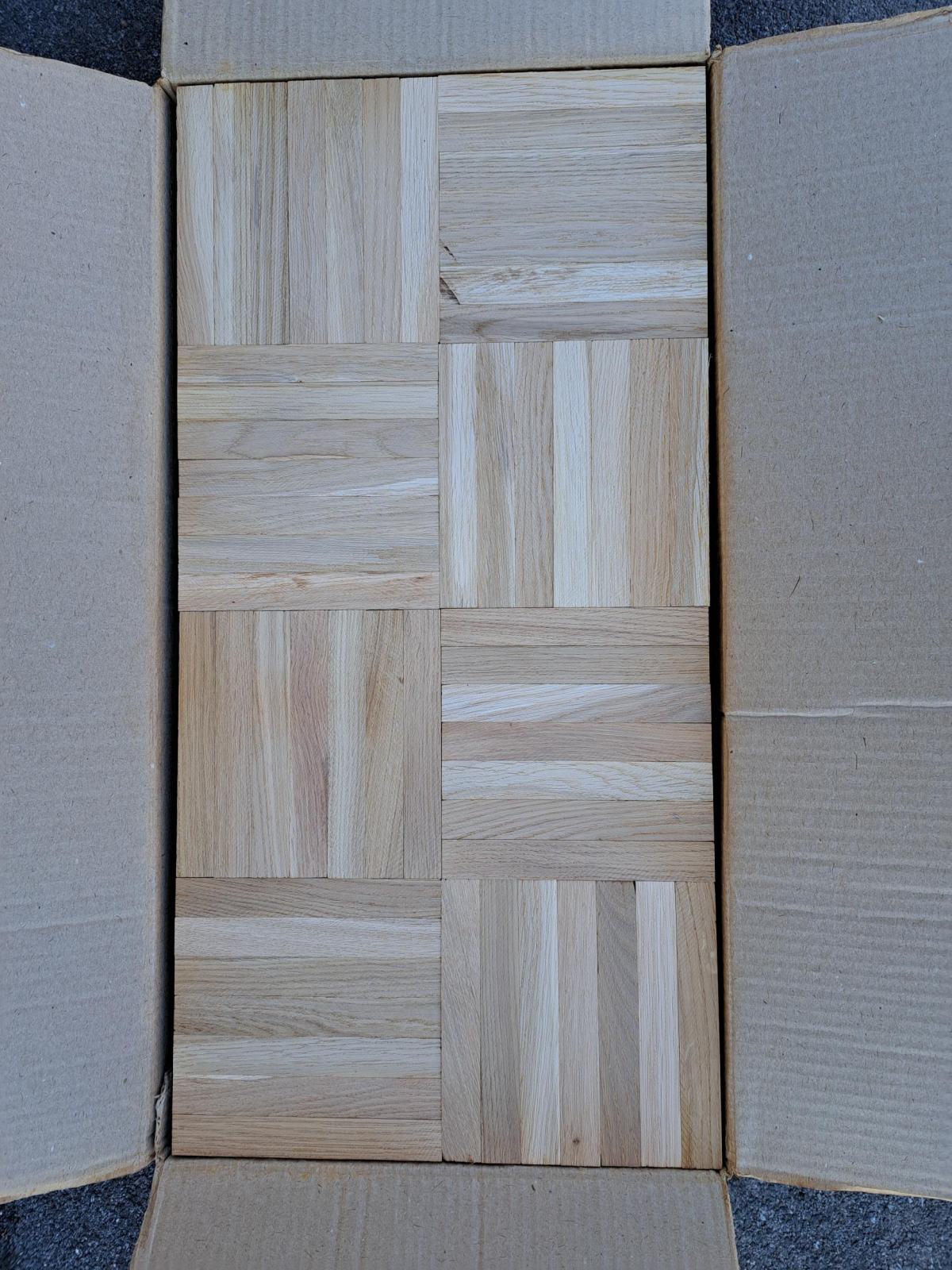 Prodam lamelni parket hrast 12 x 12, 16 x 16 cm