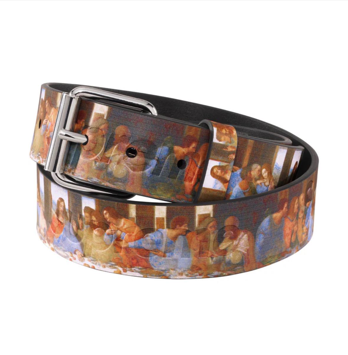 Supreme Last Supper leather belt usnjeni pas supreme L