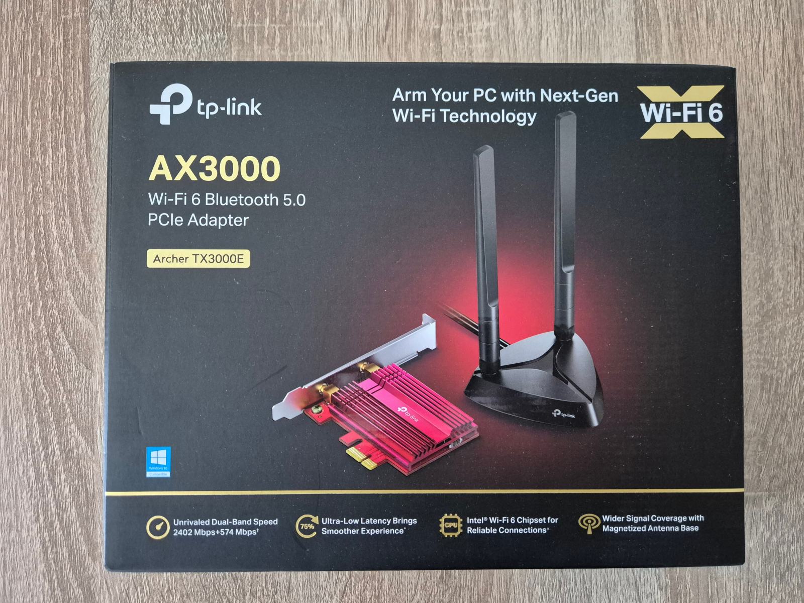 TP-Link Archer TX3000E AX3000 – Wi-Fi 6 + Bluetooth 5.0 PCIe adapter