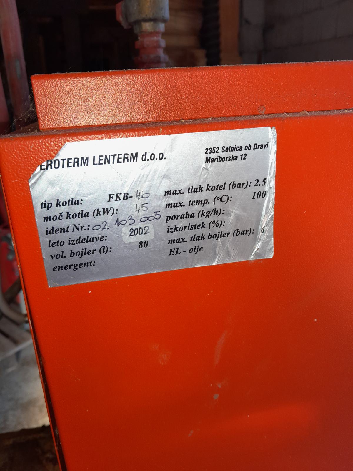 Kotel Feroterm 45 kw