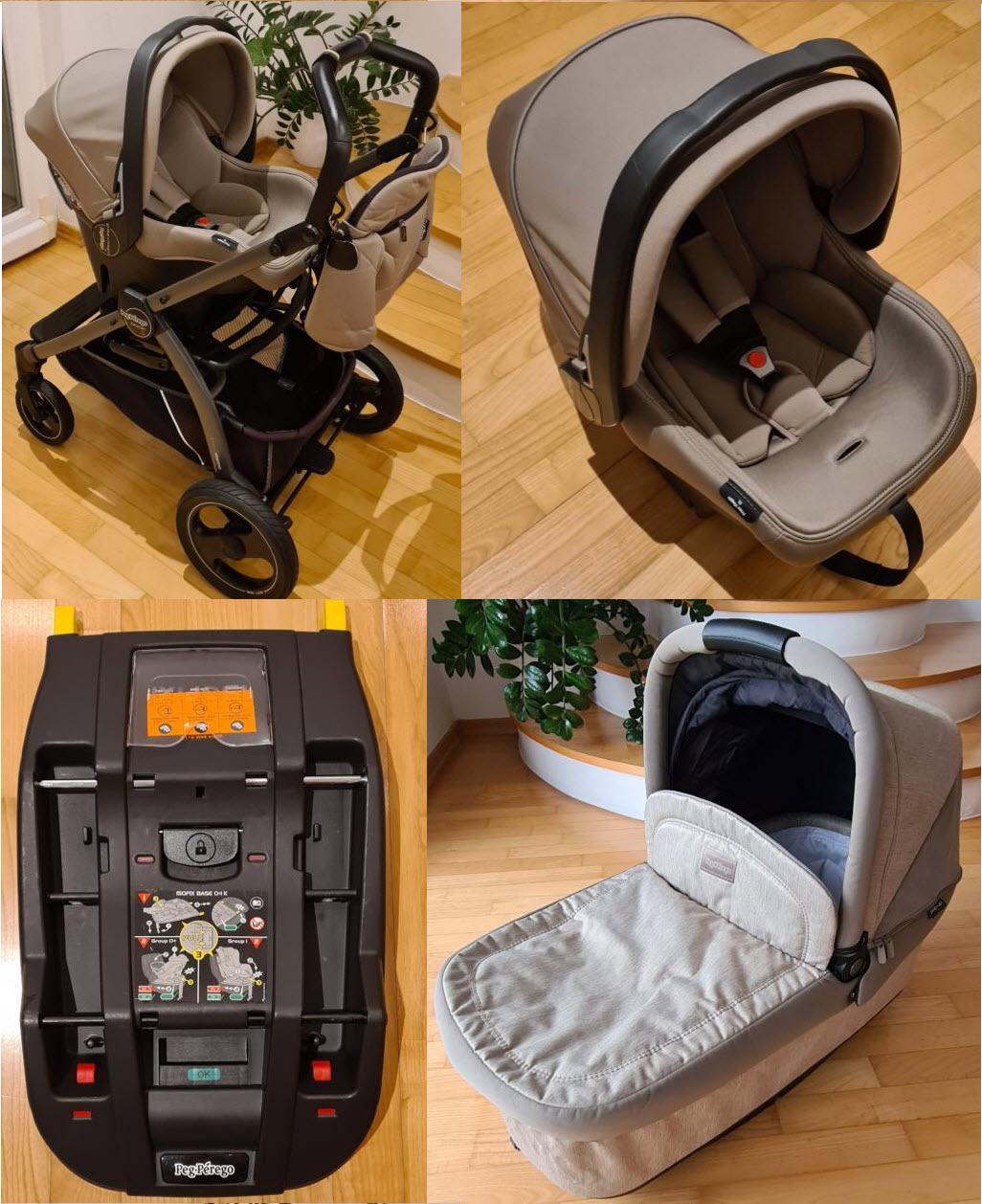 Otroški voziček Peg Perego Book S Pop-Up + Isofix baza