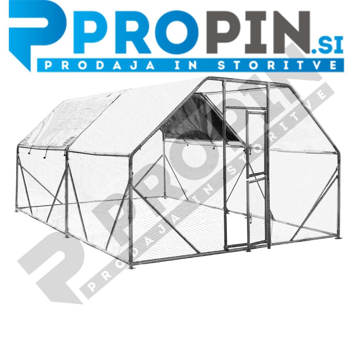 Kokošnjak, kurnik, ograda za kokoši 4x3x2m št. 2