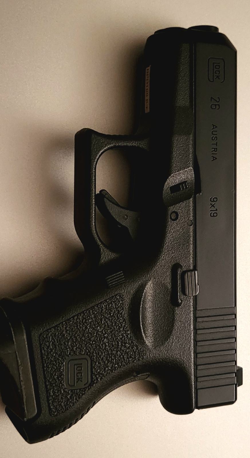 Glock 26 airsoft blowback pistola