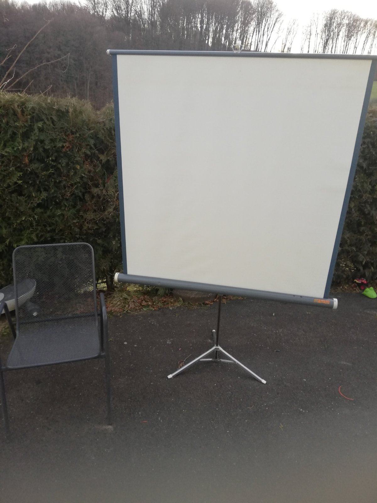 120x120cm Platno za projektor,zložljivo platno za diase,