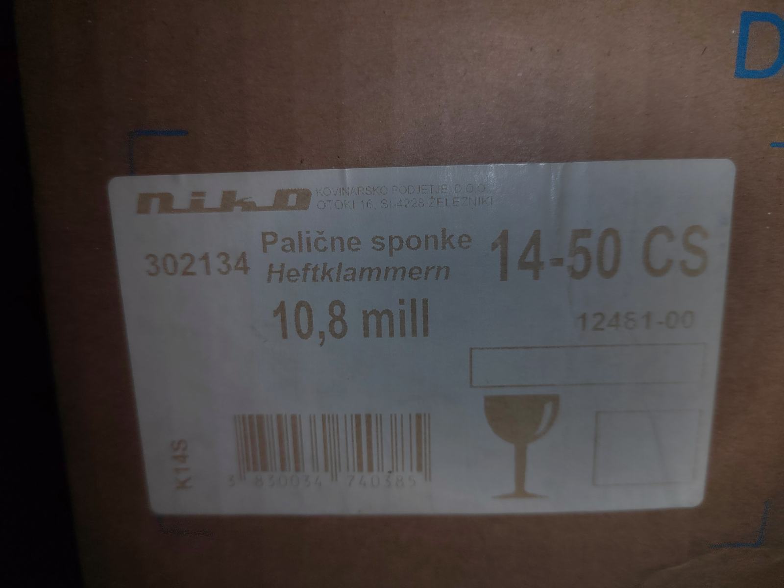PALIČNE SPONKE NIKO 14 - 50 CS