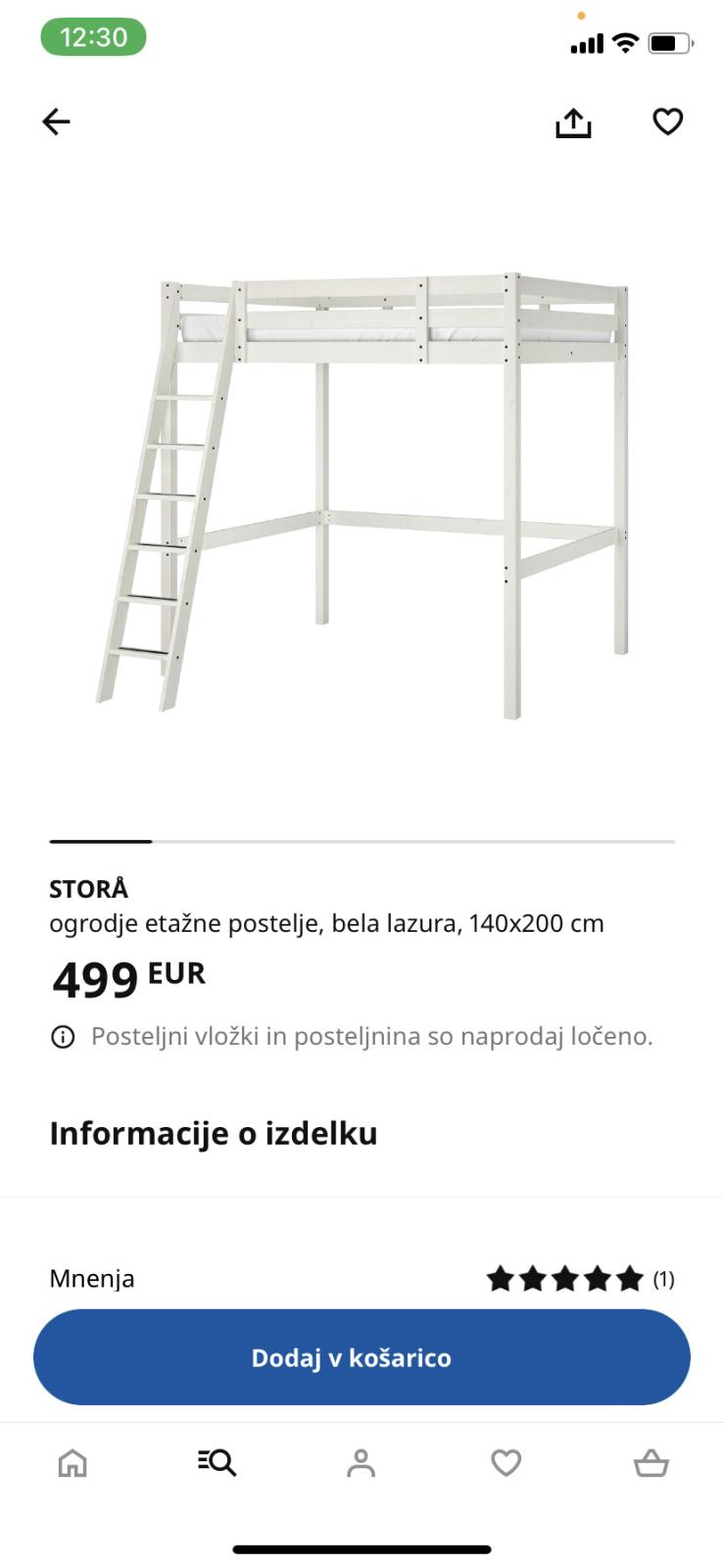 Pograd / Etazna postelja IKEA