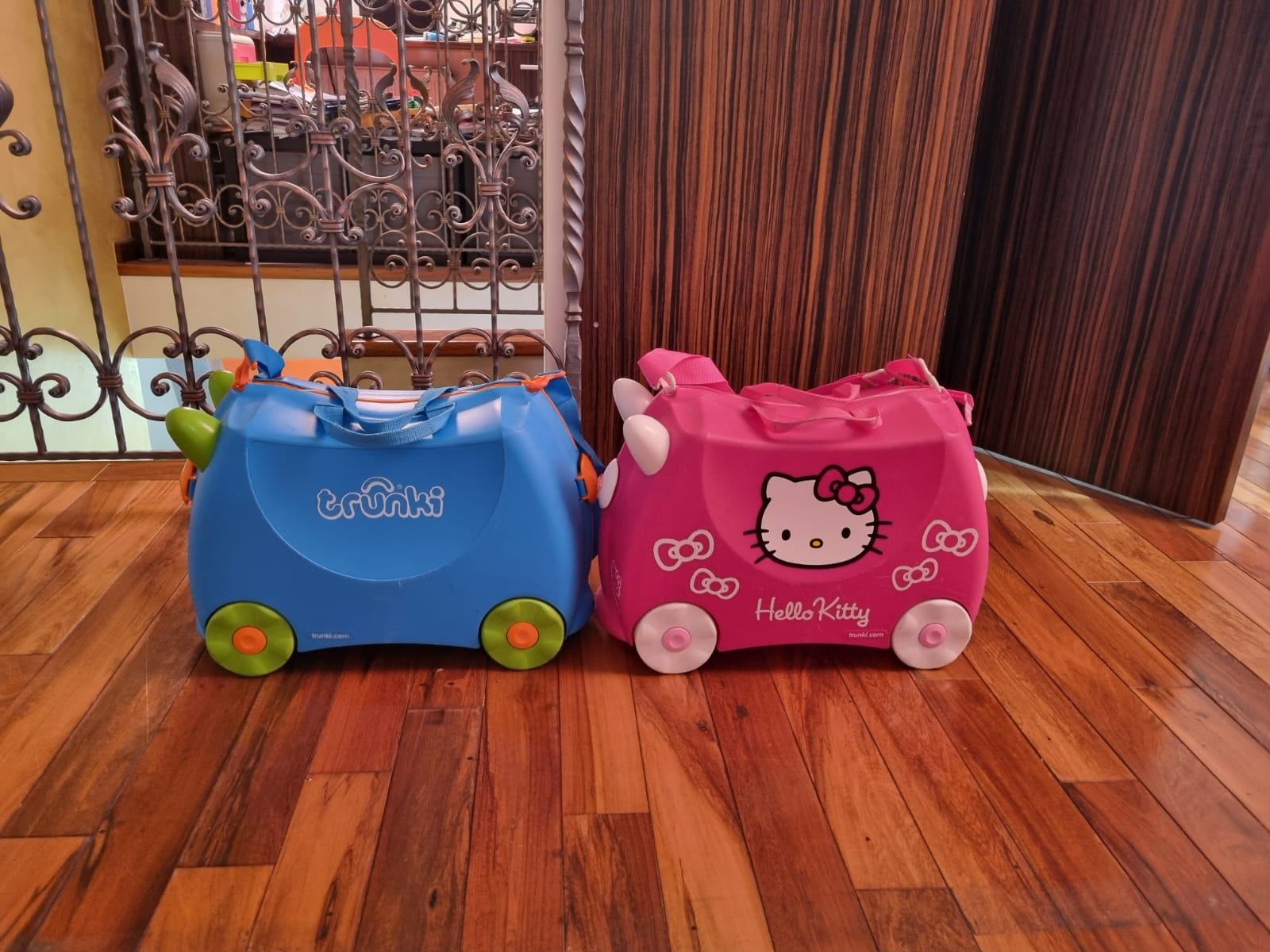 Trunki otroški potovalni kovček Terrance moder in Hello Kitty