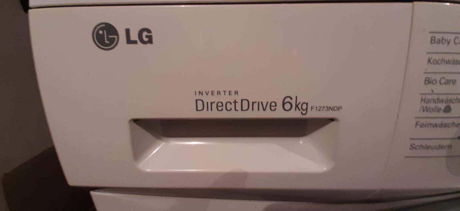LG INVERTER DIRECTDRIVE 6 KG F1273NDP