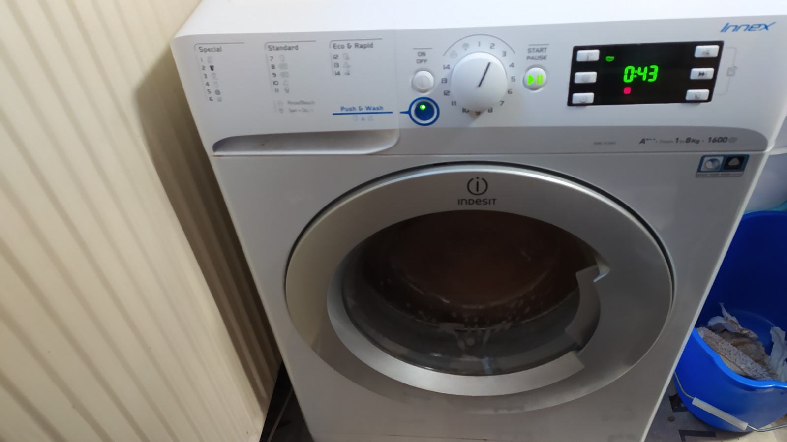 Pralni stroj Indesit XWE 81683X WSSS - Izjemna zmogljivost pranja