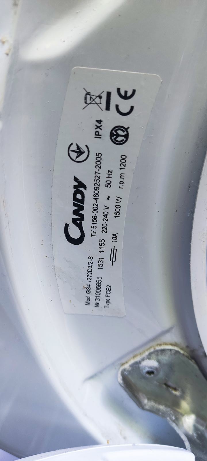 Rezervni deli-Candy grand space 7kg