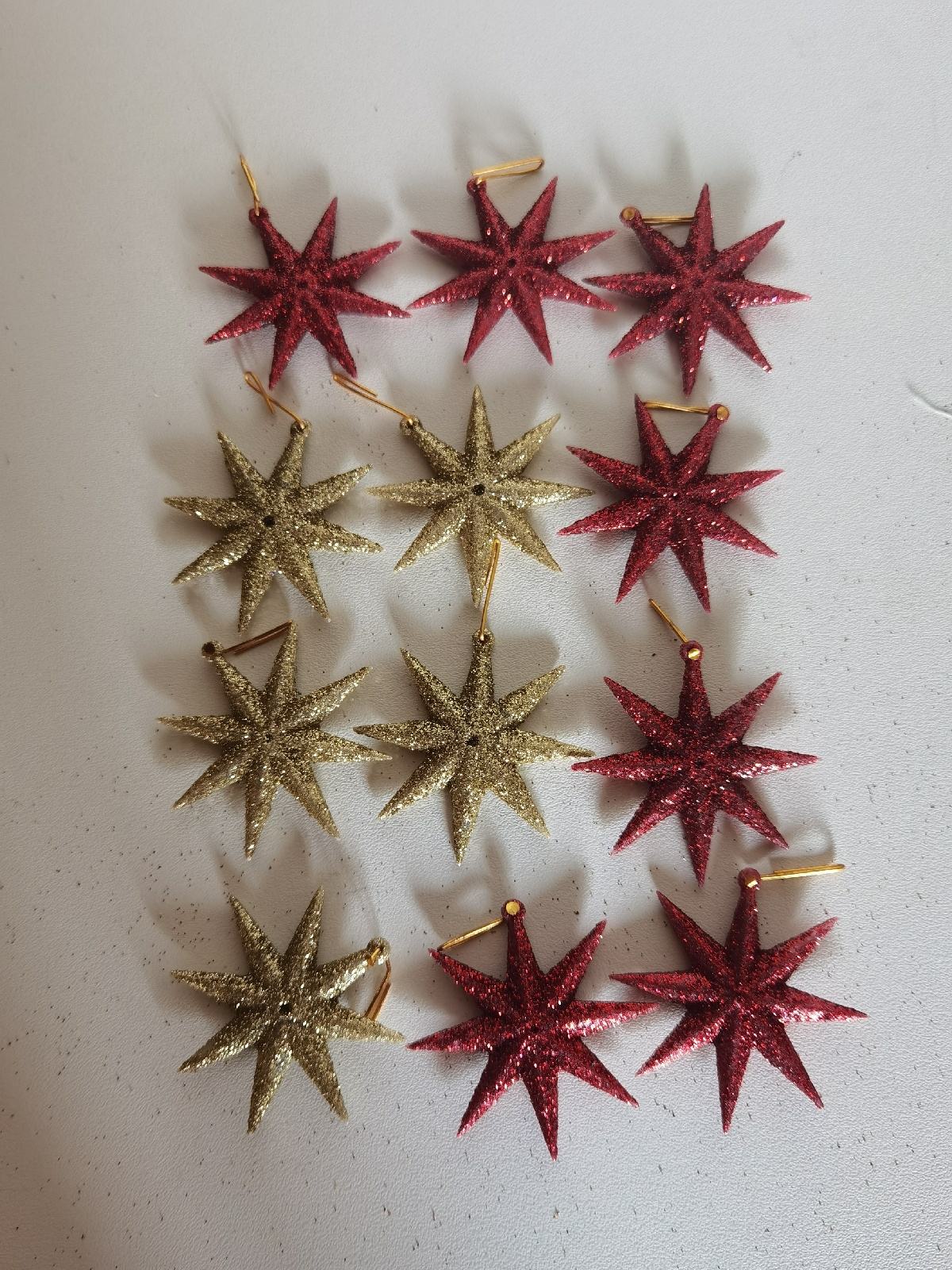 Praznični okraski za jelko/zvezdice 5cm